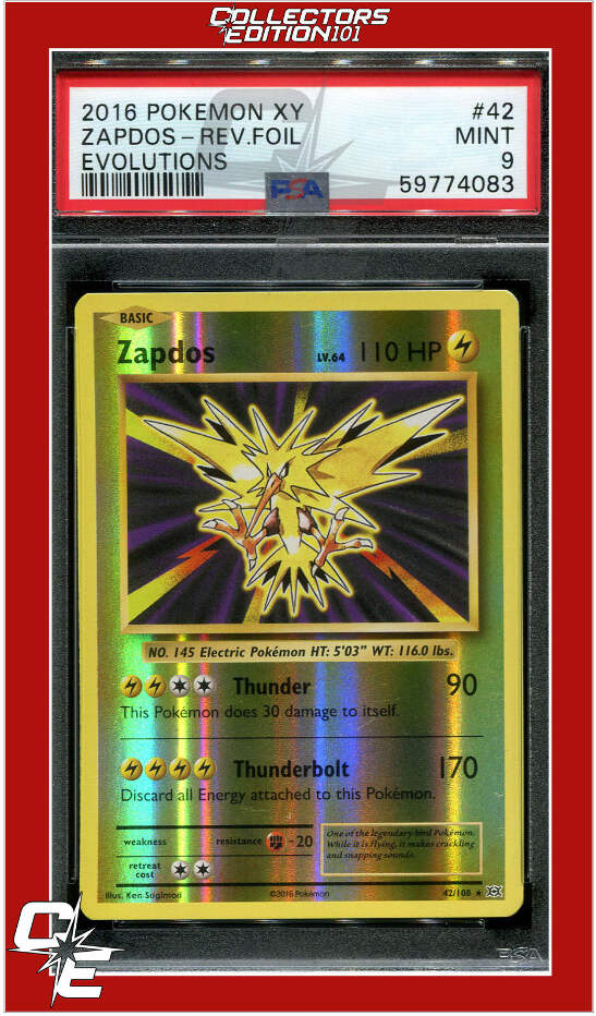 zapdos evolutions psa 9