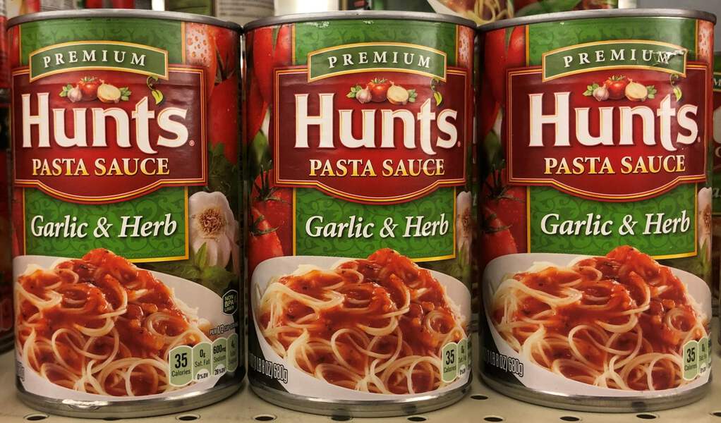 hunts spaghetti sauce