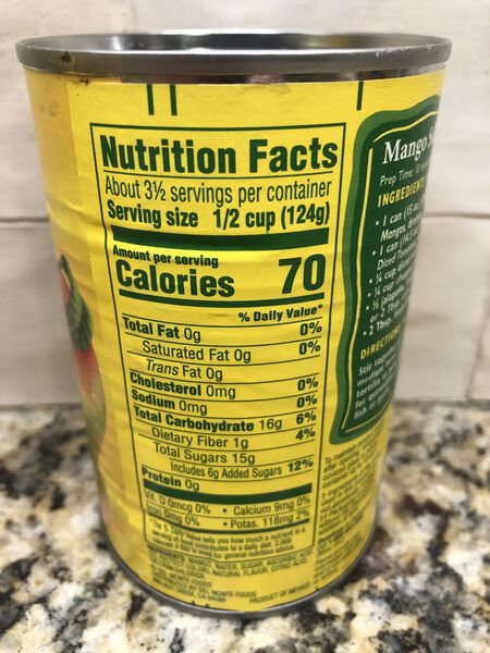 mango slices tin