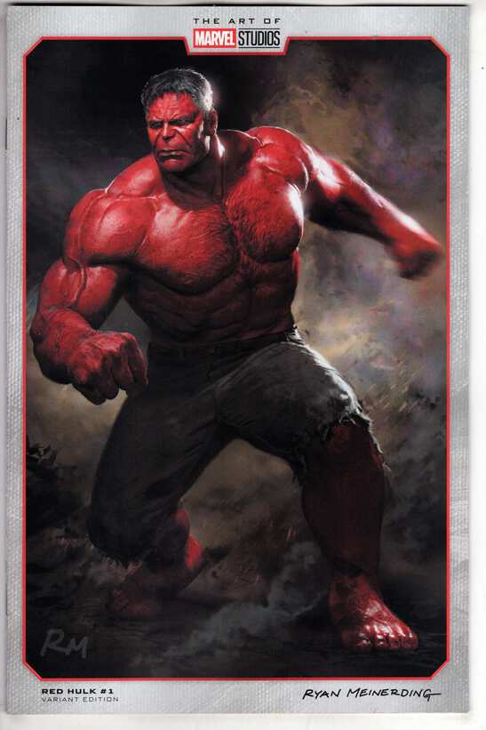 red hulk comic art