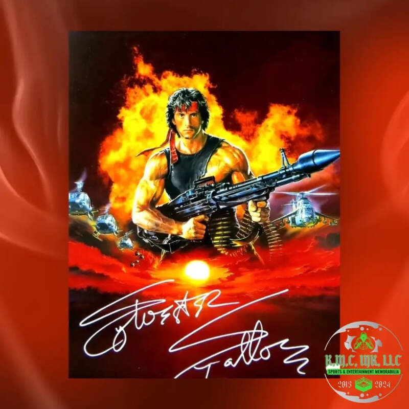 rambo poster signed