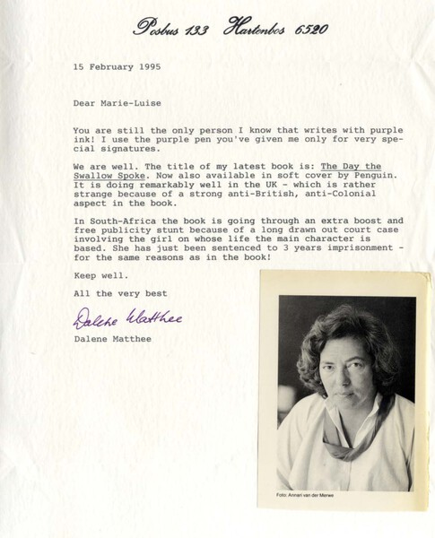 dalene matthee