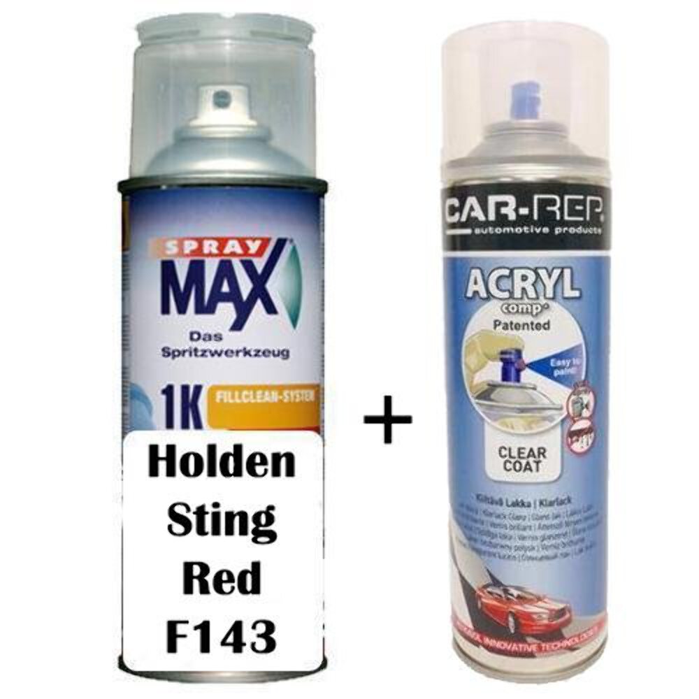 Auto Touch Up Paint Holden Sting Red F143 Plus 1k Clear Coat | eBay
