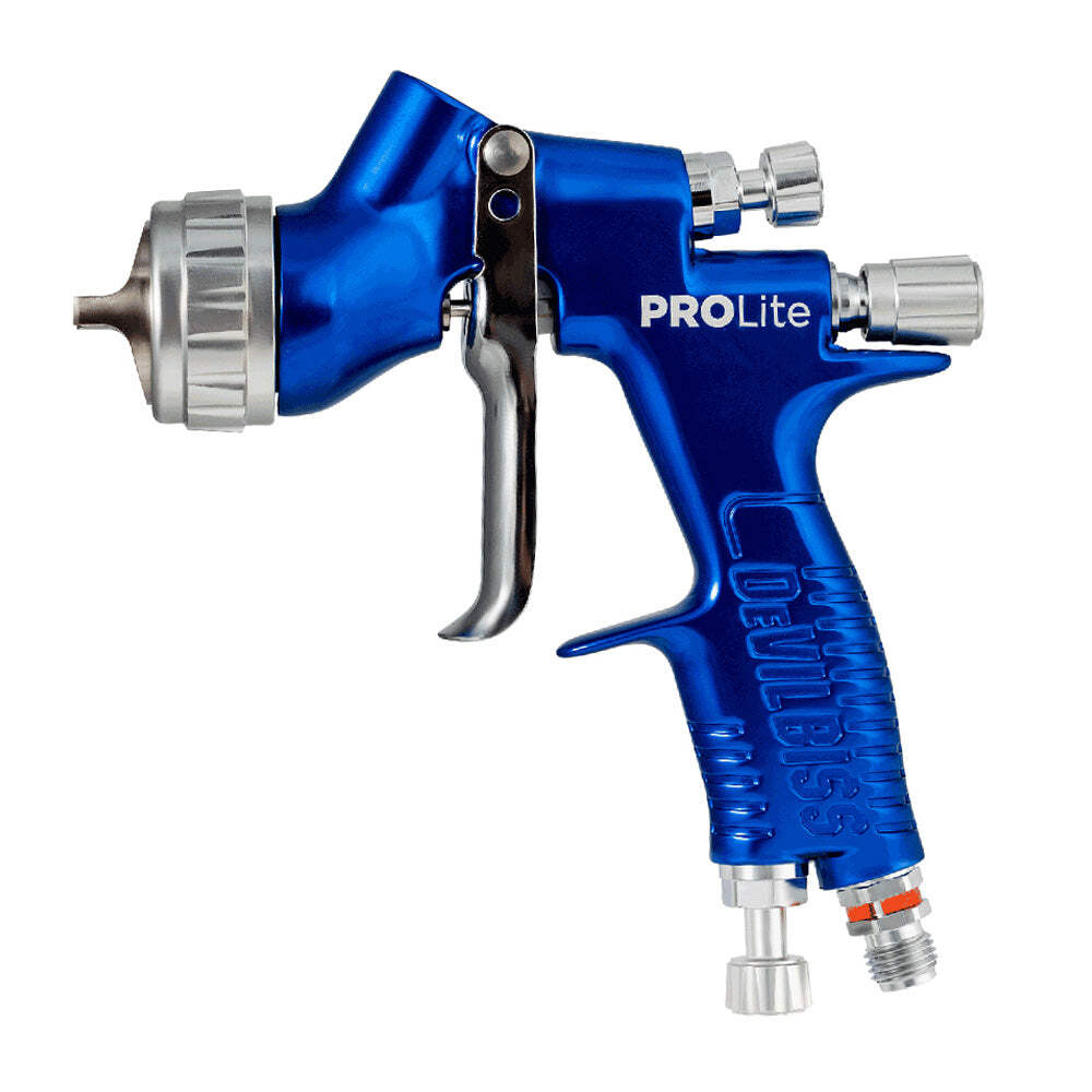 Devilbiss Pro Lite Gravity 1.2mm Fluid Tip HV30 Cap Spray Paint Gun ...