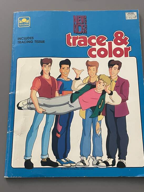 new kids on the block coloring book
