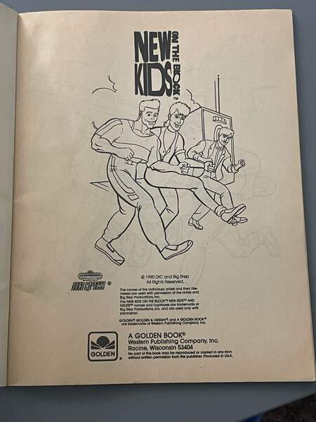 new kids on the block coloring pages
