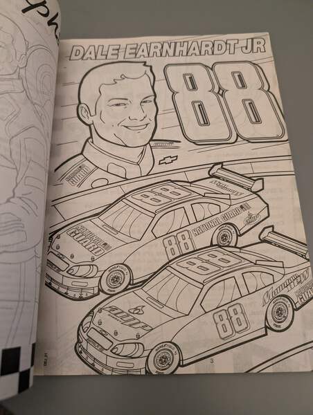 nascar adult coloring book