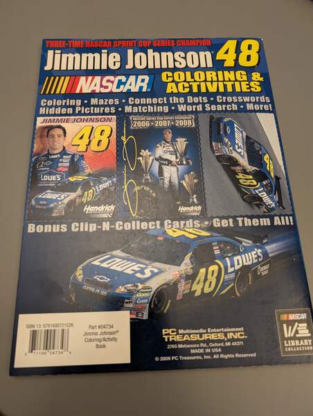 jimmie johnson coloring page