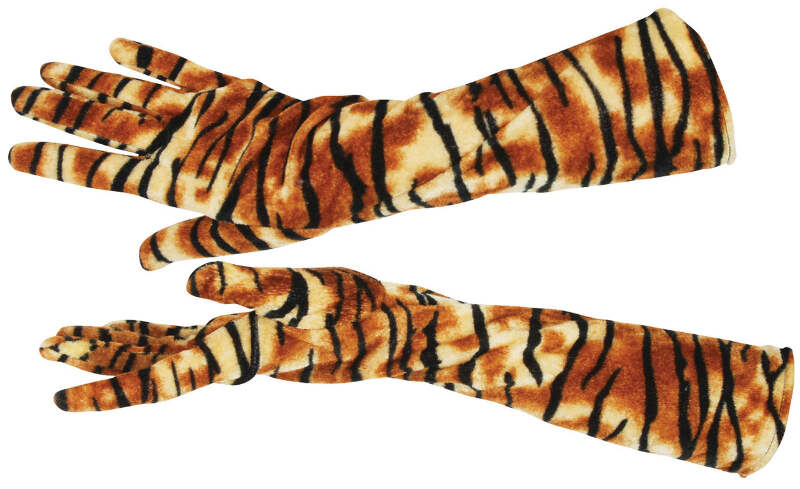 tiger print gloves