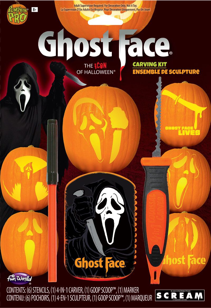 ghostface pumpkin design